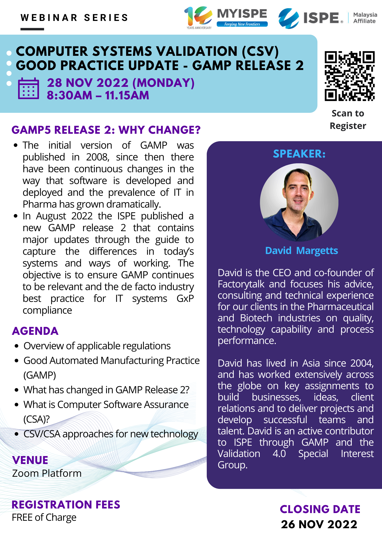 Computer Systems Validation (CSV) Good Practice Update – GAMP Release 2 ... Computer Systems Validation (CSV) Good Practice Update – GAMP Release 2 ...